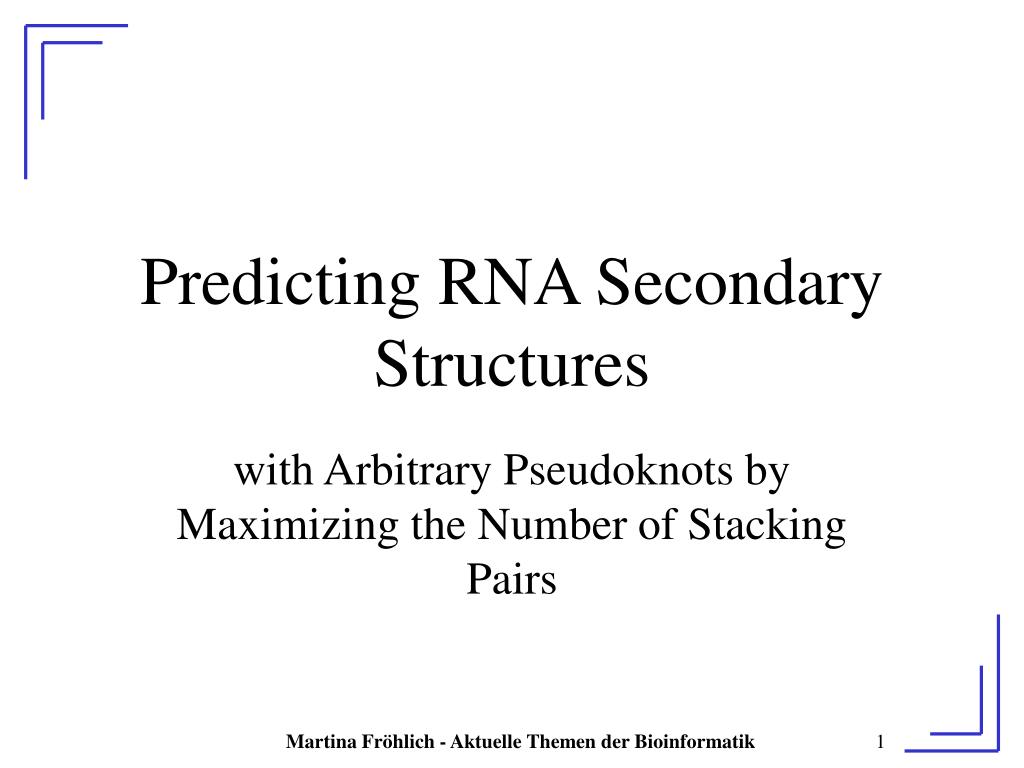 PPT - Predicting RNA Secondary Structures PowerPoint Presentation, free download - ID:4482471