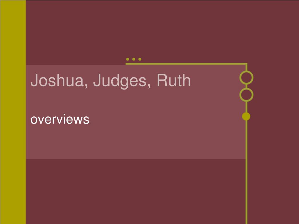 PPT - Joshua, Judges, Ruth PowerPoint Presentation, free download - ID ...