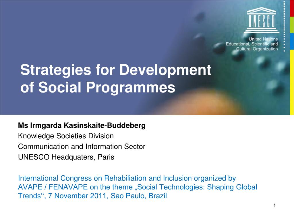 PPT - Strategies for Development of Social Programmes PowerPoint ...