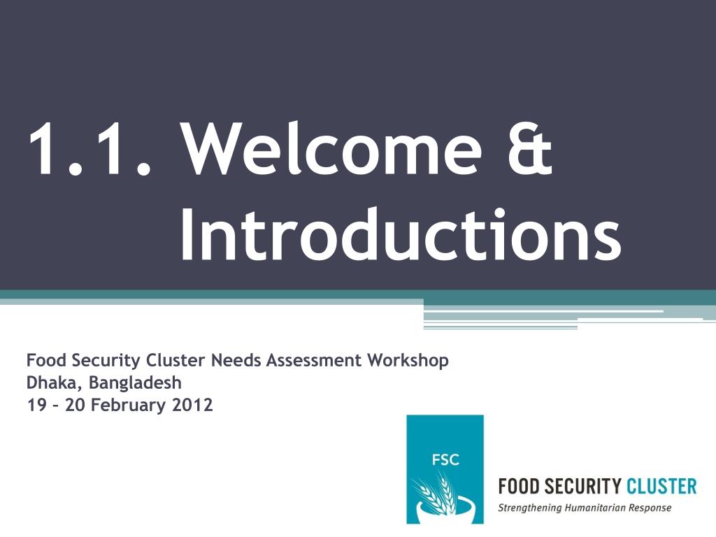 PPT - 1.1. Welcome & Introductions PowerPoint Presentation, free ...