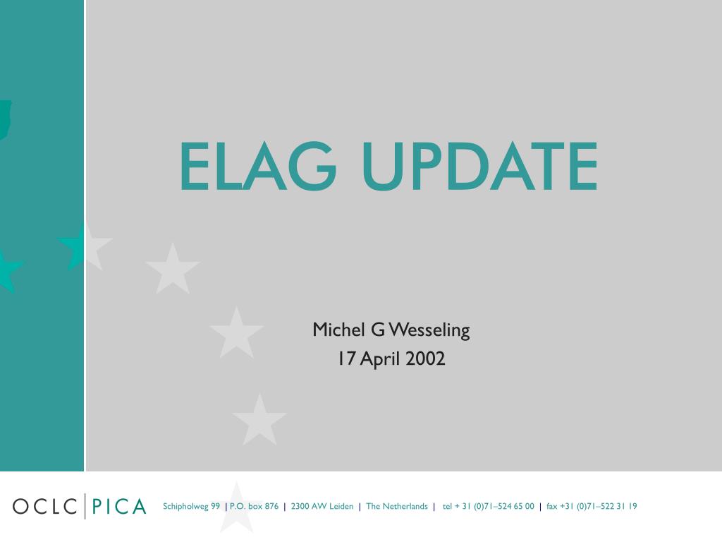 PPT - ELAG UPDATE PowerPoint Presentation, free download - ID:4486540