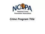 PPT - CRIME FREE MULTI-HOUSING PROGRAM PowerPoint Presentation, free ...