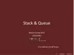PPT - Lecture 9: Stack and Queue PowerPoint Presentation, free download - ID:9253868