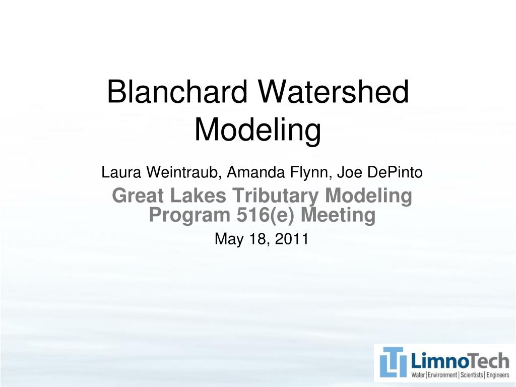 PPT - Blanchard Watershed Modeling PowerPoint Presentation, free ...