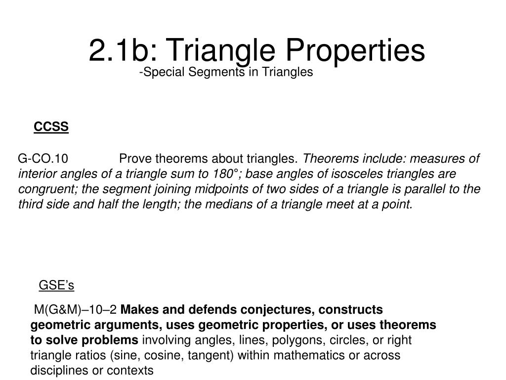 PPT - Exploring Triangle Properties and Theorems in Geometry PowerPoint ...