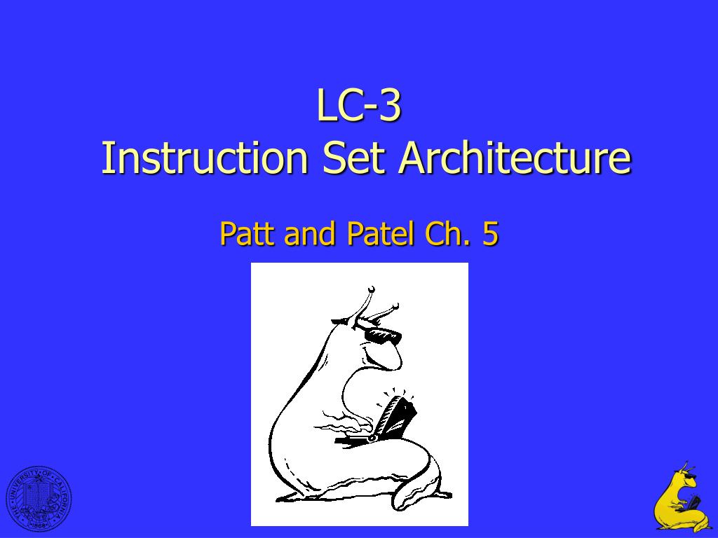 PPT - LC-3 Instruction Set Architecture PowerPoint Presentation, free ...