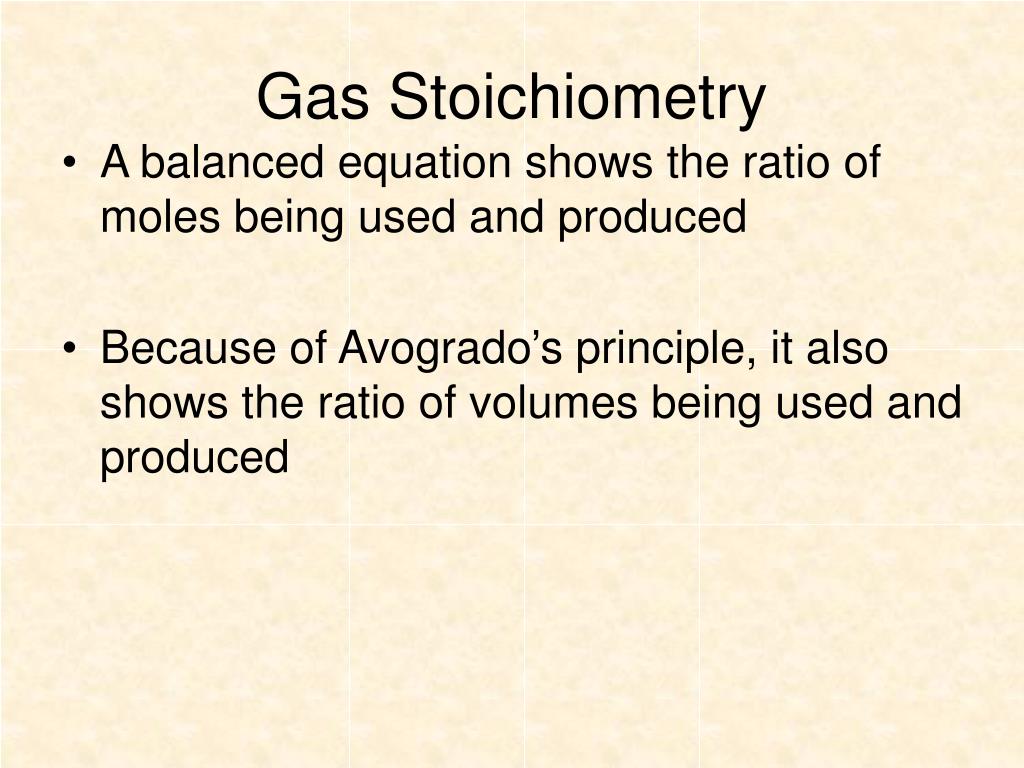 PPT - Gas Stoichiometry PowerPoint Presentation, free download - ID:4493400