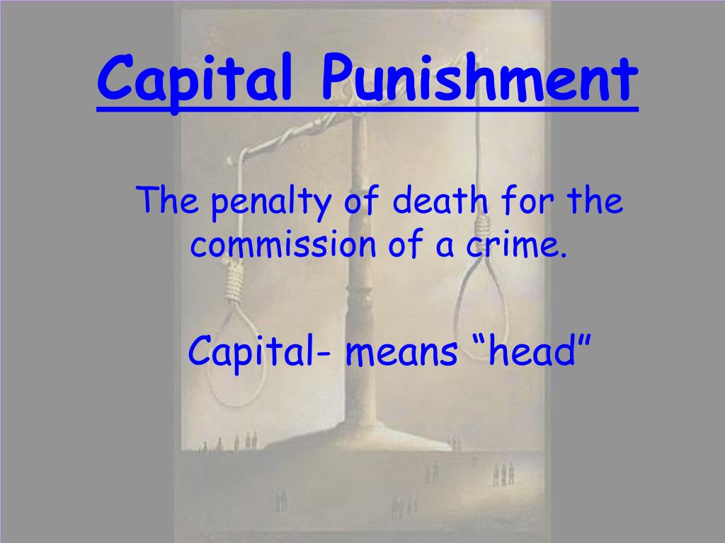 PPT - Capital Punishment PowerPoint Presentation, free download - ID ...