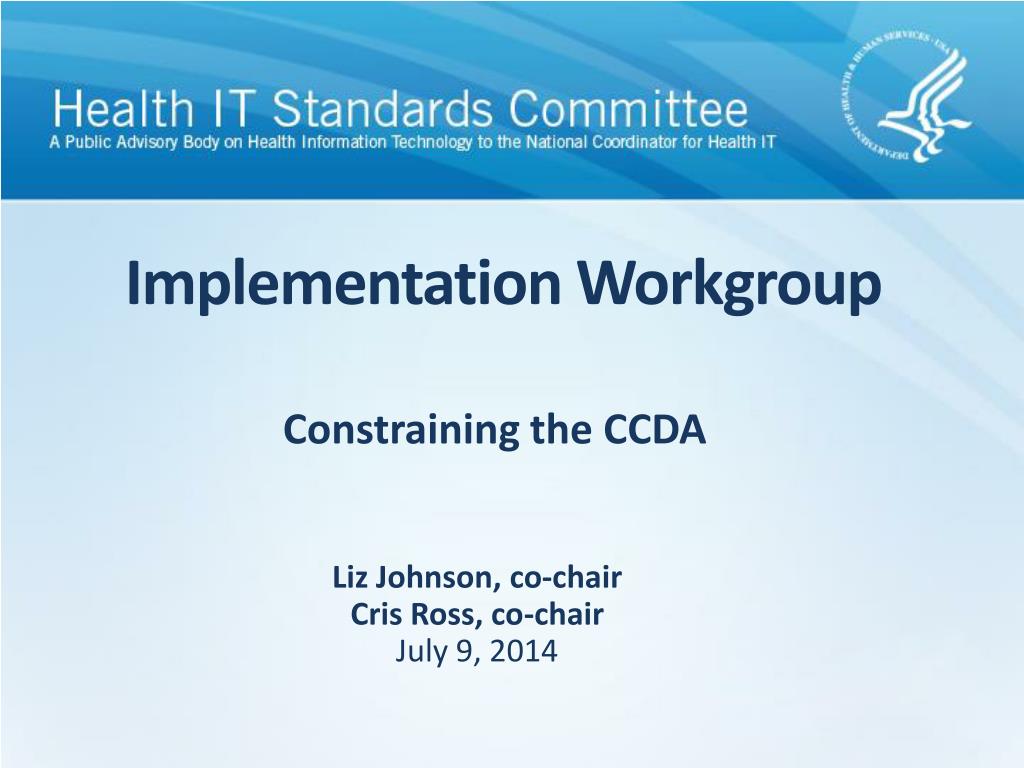 PPT - Implementation Workgroup PowerPoint Presentation, free download ...