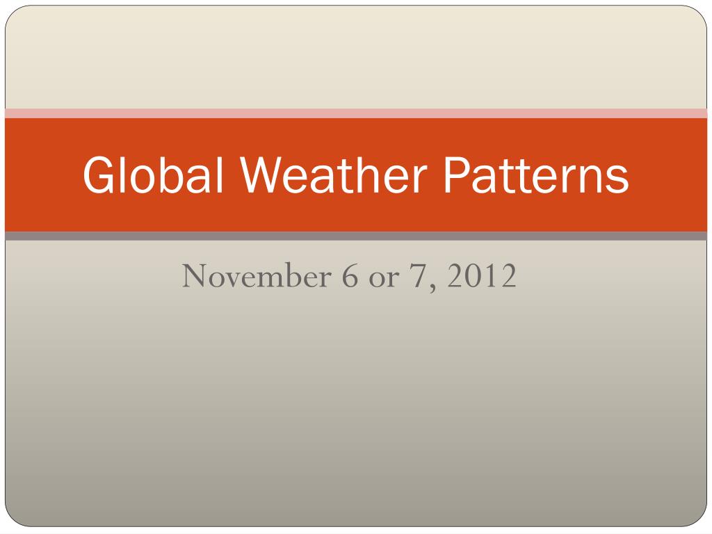 PPT - Global Weather Patterns PowerPoint Presentation, free download ...