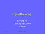 PPT - Chapter 6 Logical Reasoning PowerPoint Presentation, free download - ID:4272759