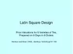 PPT - Latin Square Design PowerPoint Presentation, free download - ID ...