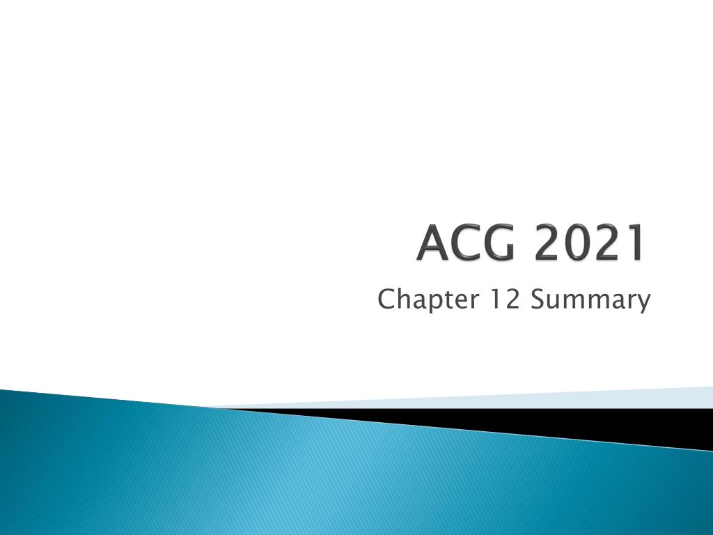 PPT - ACG 2021 PowerPoint Presentation, free download - ID:4501155