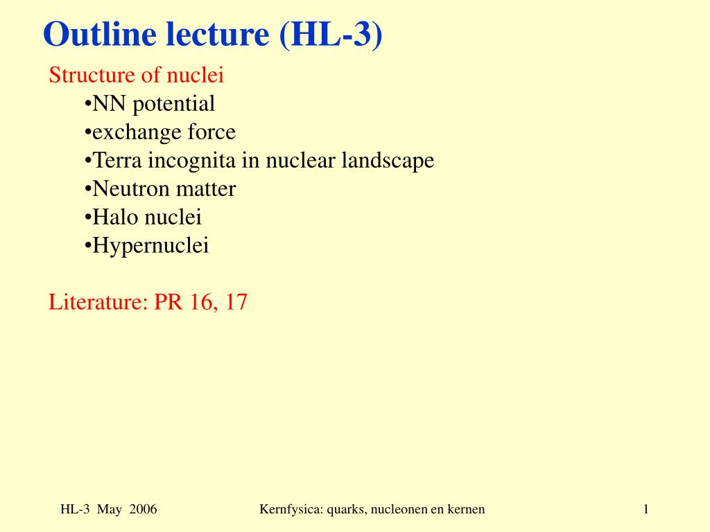 PPT - Outline lecture (HL- 3 ) PowerPoint Presentation, free download ...