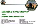 PPT - Objective Force Warrior Advanced Technology Demonstration Presentation to: Department of ...
