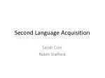 PPT - Second language acquisition vs foreign language learnirg ...