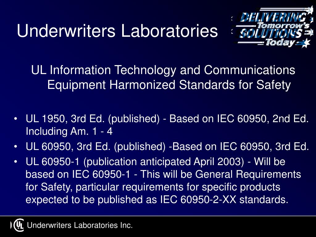 PPT - Underwriters Laboratories PowerPoint Presentation, free download ...