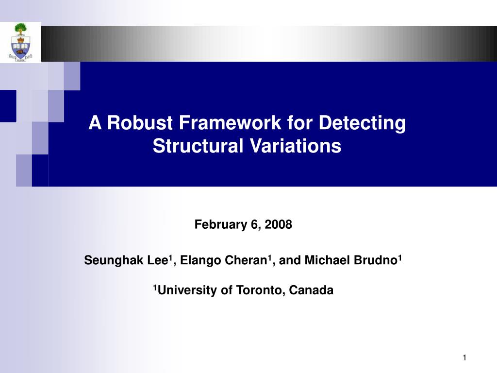 PPT - A Robust Framework for Detecting Structural Variations PowerPoint ...