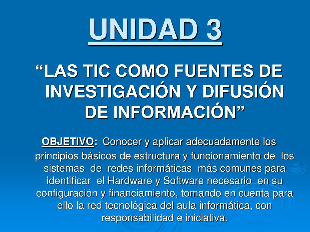 PPT - UNIDAD 3 PowerPoint Presentation, free download - ID:4512168