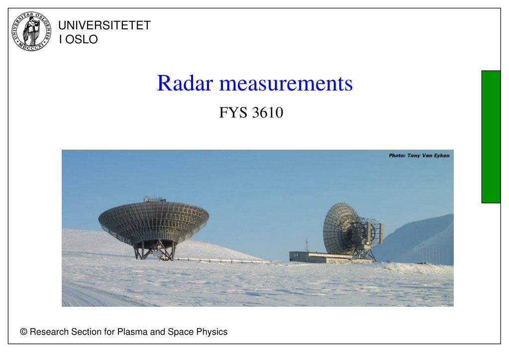 PPT - Radar measurements PowerPoint Presentation, free download - ID ...