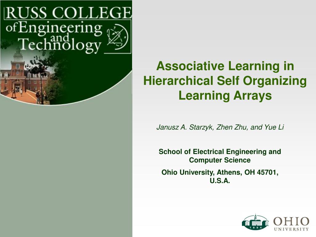 PPT - Associative Learning in Hierarchical Self Organizing Learning Arrays PowerPoint ...