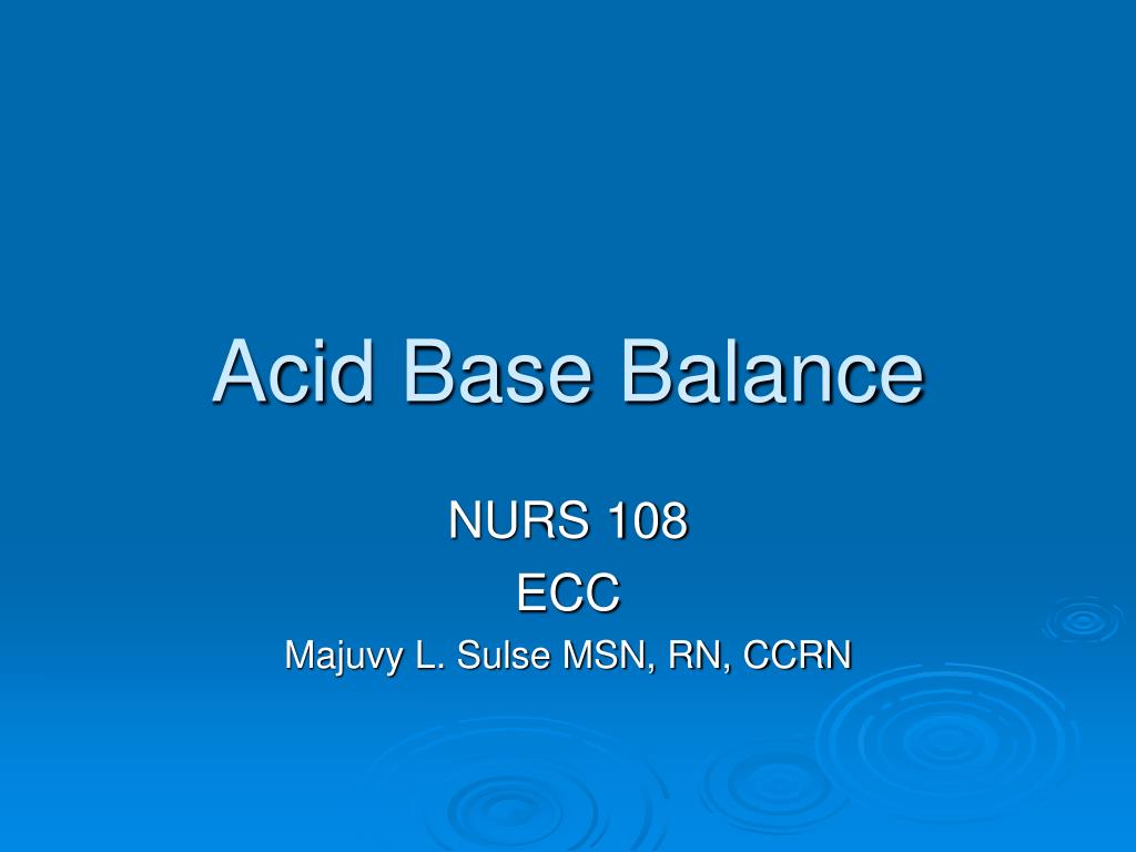 PPT - Acid Base Balance PowerPoint Presentation, free download - ID:4517377