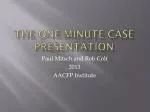 PPT - One Minute Presentation PowerPoint Presentation, free download ...