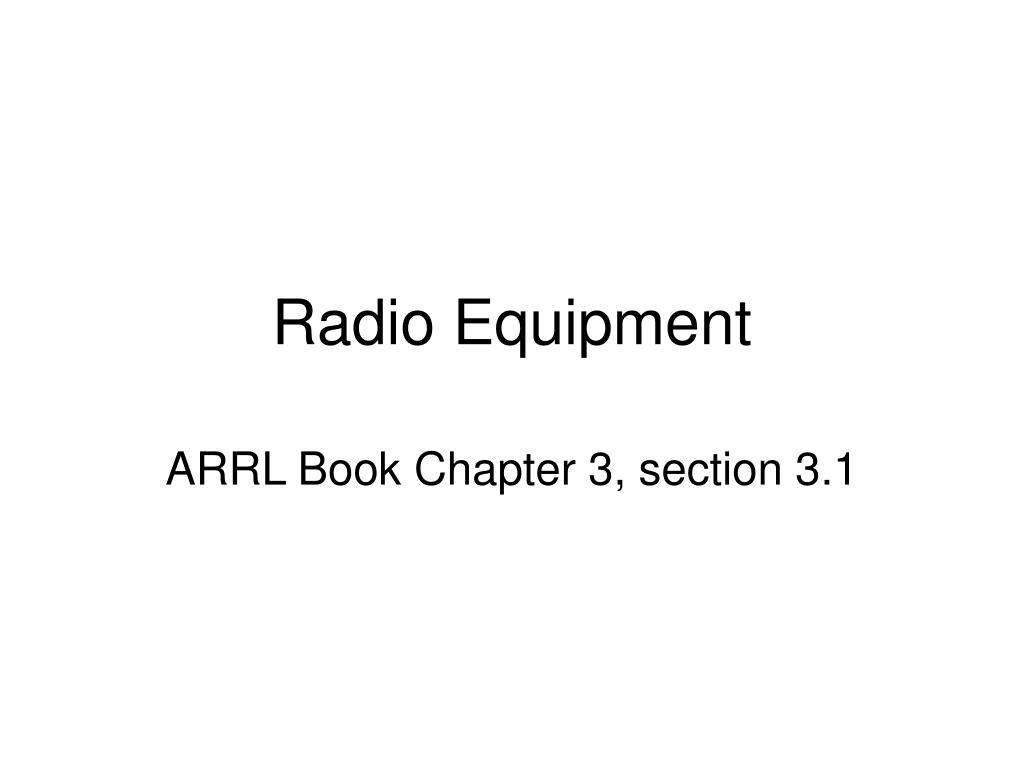 PPT - Comprehensive Guide to Basic Radio Station Equipment and ...