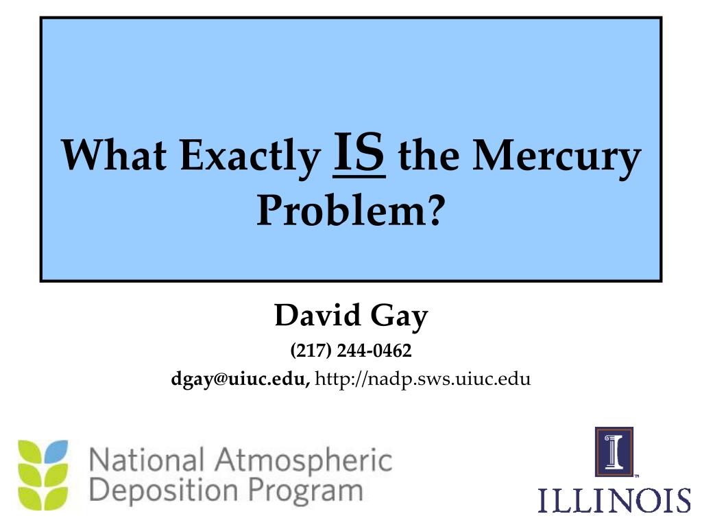 PPT - Understanding the Mercury Problem: Health Concerns and ...