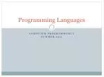 PPT - Programming and Languages PowerPoint Presentation, free download ...