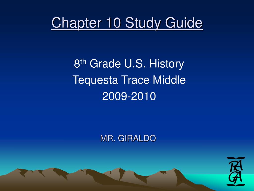 PPT - Chapter 10 Study Guide PowerPoint Presentation, free download ...