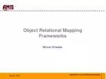 PPT - ORM Object-Relational Mapping PowerPoint Presentation, free ...