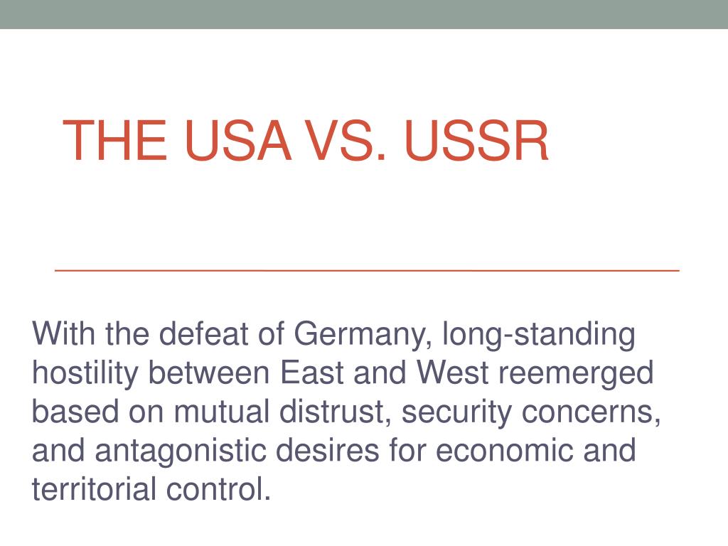 PPT - The USA vs. USSR PowerPoint Presentation, free download - ID:4530593
