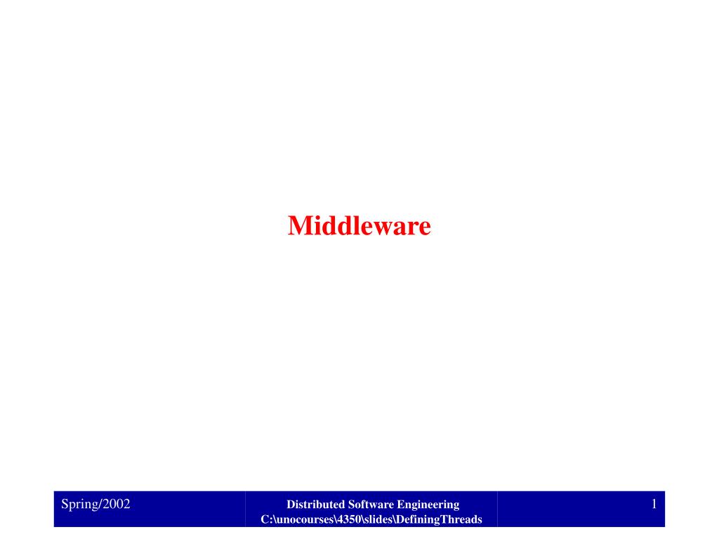 PPT - Middleware PowerPoint Presentation, free download - ID:4531631