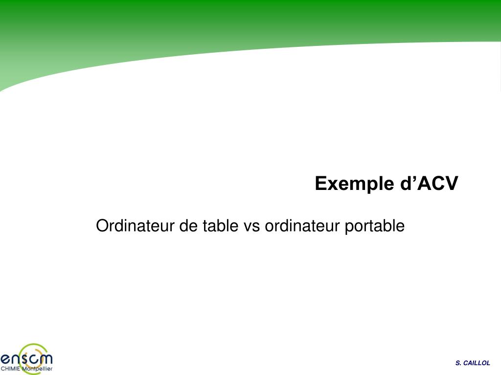 PPT - Exemple d’ACV PowerPoint Presentation, free download - ID:4536456