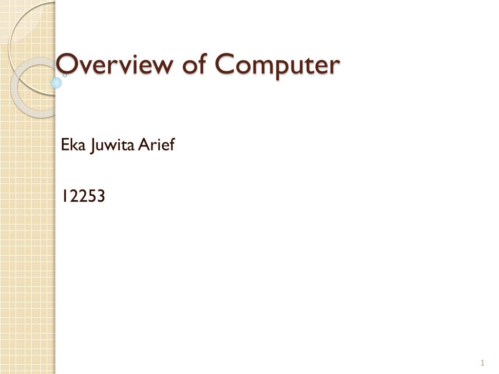 PPT - Overview of Computer PowerPoint Presentation, free download - ID ...