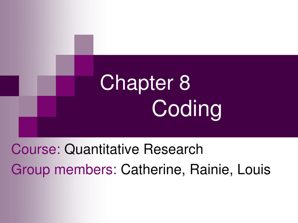 PPT - Chapter 8 Coding PowerPoint Presentation, free download - ID:4537910