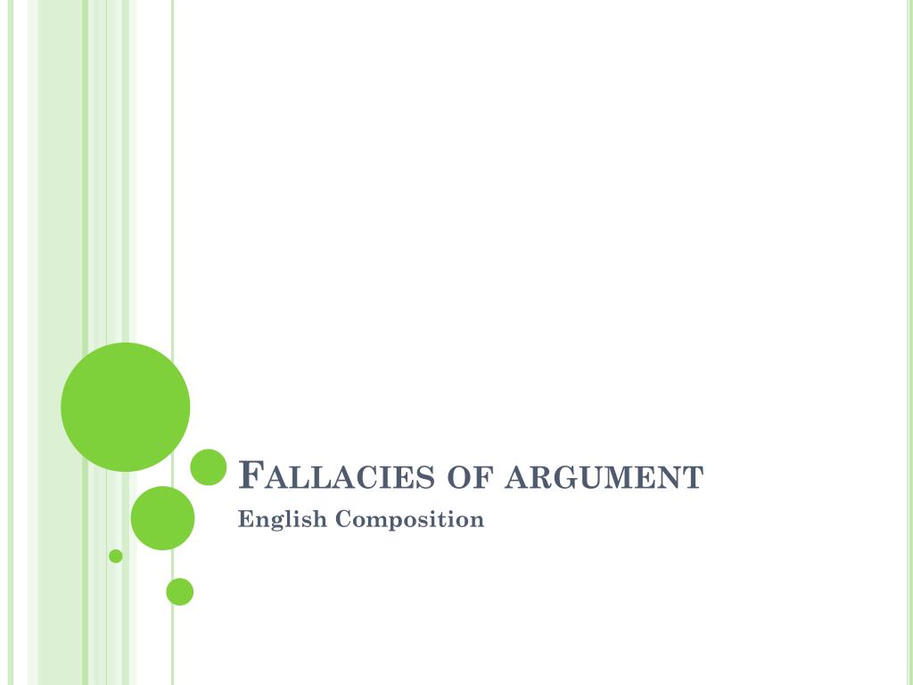 PPT - Understanding Argument Fallacies: Common Missteps in Logic and ...
