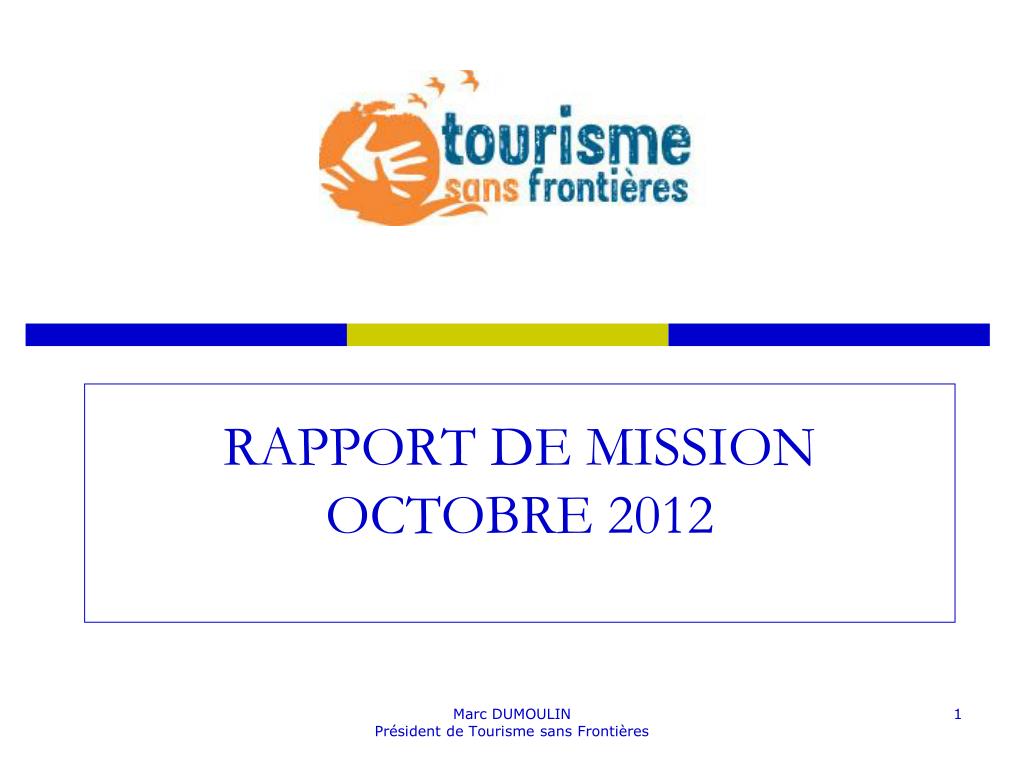 PPT - RAPPORT DE MISSION OCTOBRE 2012 PowerPoint Presentation, free ...