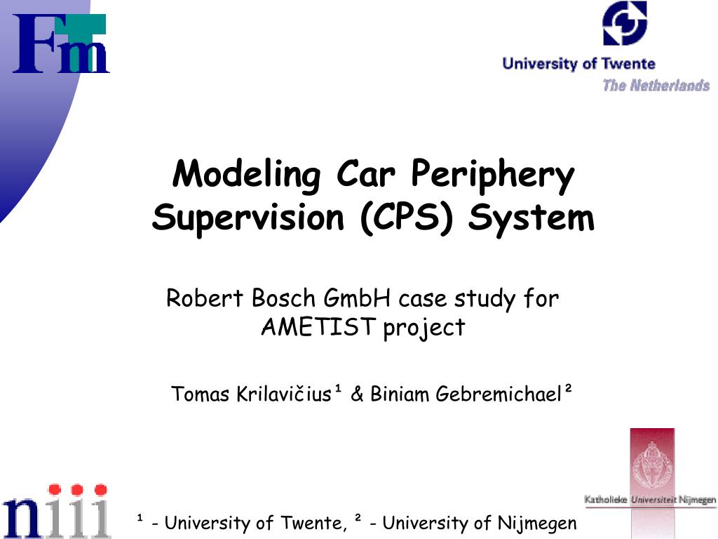 PPT - Modeling Car Periphery Supervision (CPS) System PowerPoint ...