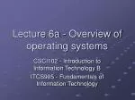 PPT - Overview of Operating Systems PowerPoint Presentation, free ...
