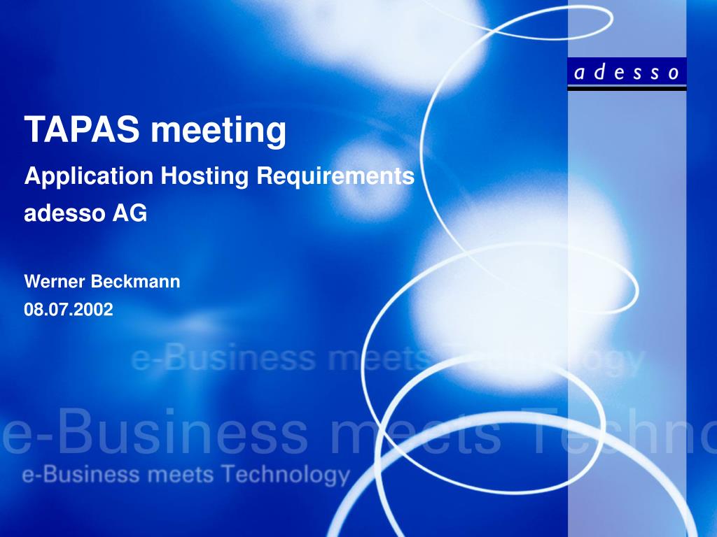 PPT - TAPAS meeting PowerPoint Presentation, free download - ID:4545250