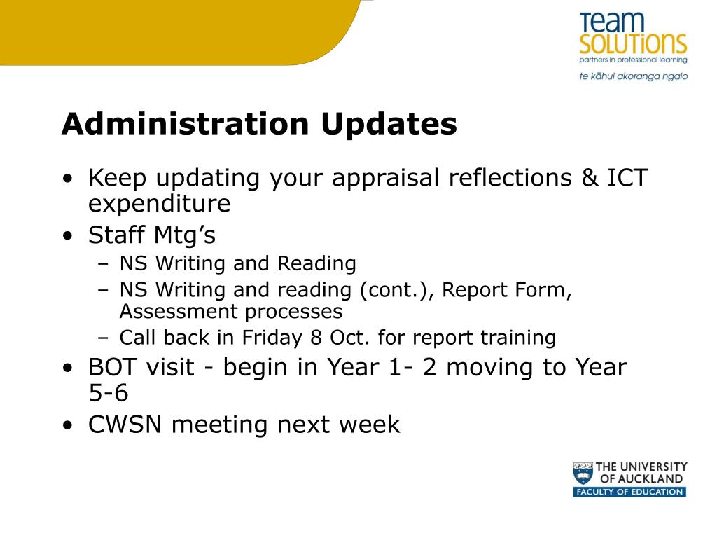 PPT - Administration Updates PowerPoint Presentation, free download ...