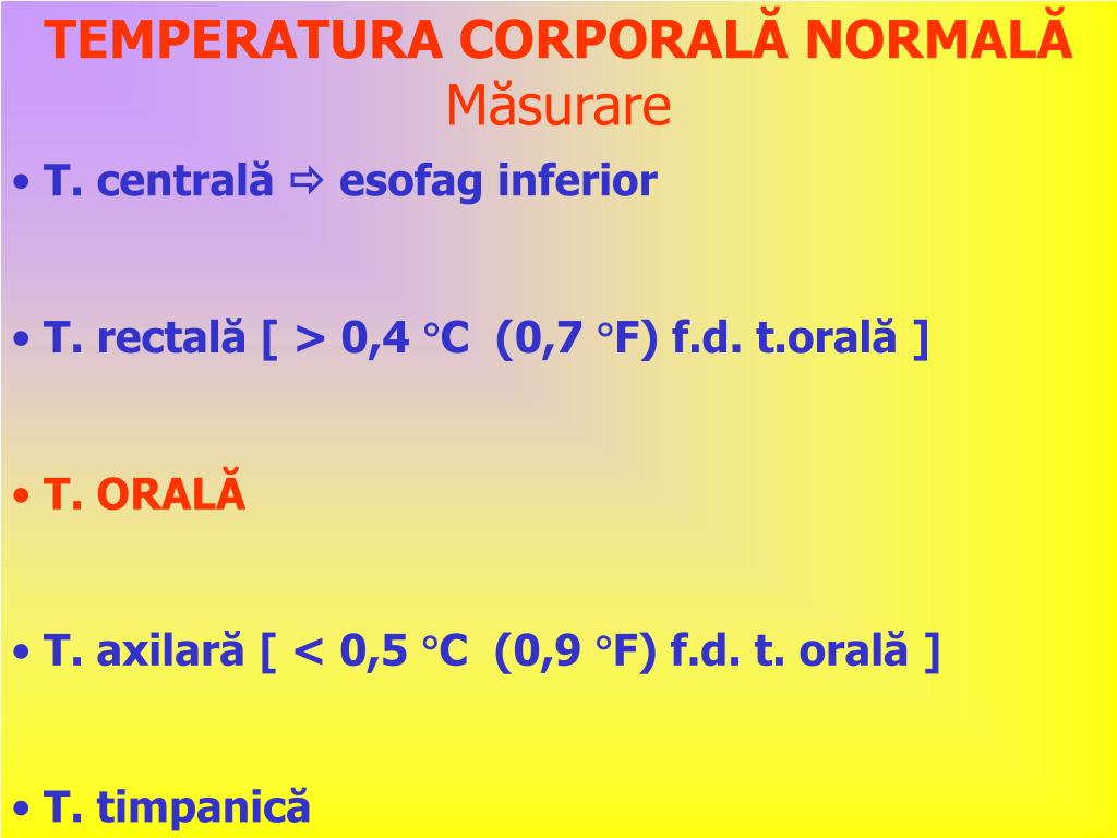 PPT - TEMPERATURA CORPORAL Ă NORMAL Ă PowerPoint Presentation, free ...