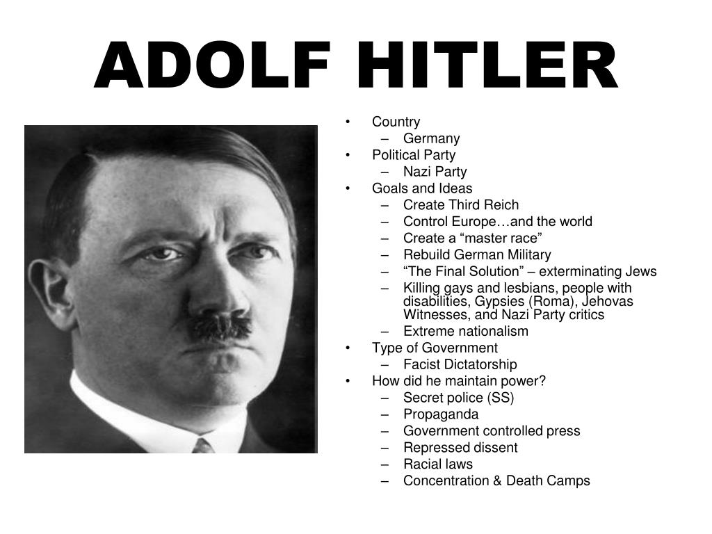 PPT - ADOLF HITLER PowerPoint Presentation, free download - ID:4554027