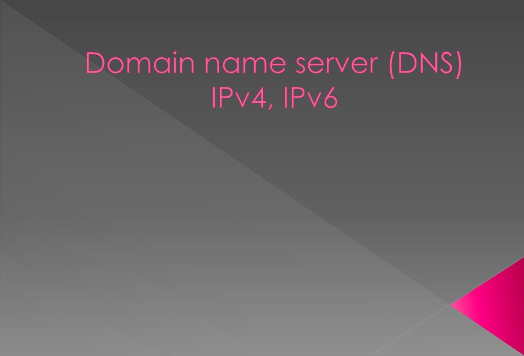 PPT - Domain name server (DNS) IPv4, IPv6 PowerPoint Presentation, free ...