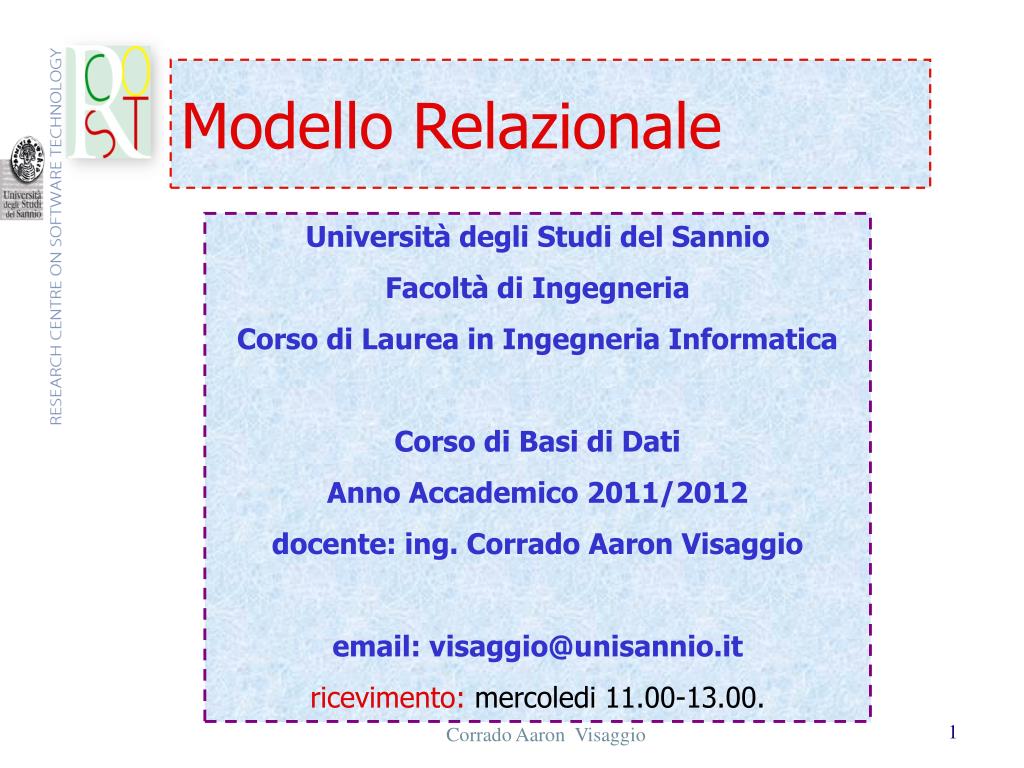 PPT - Modello Relazionale PowerPoint Presentation, free download - ID ...