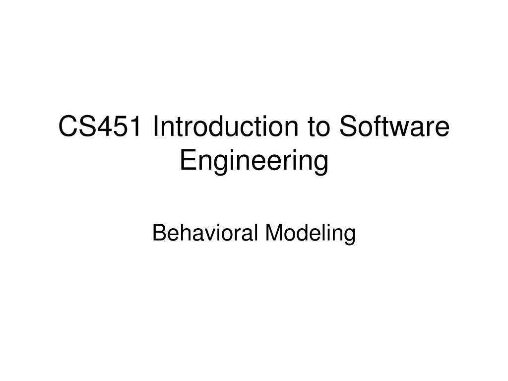 PPT - CS451 Introduction to Software Engineering PowerPoint ...