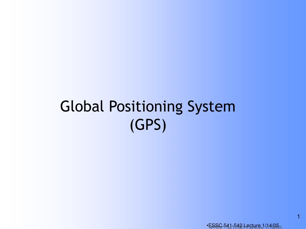 PPT - Global Positioning System (GPS) PowerPoint Presentation, free ...