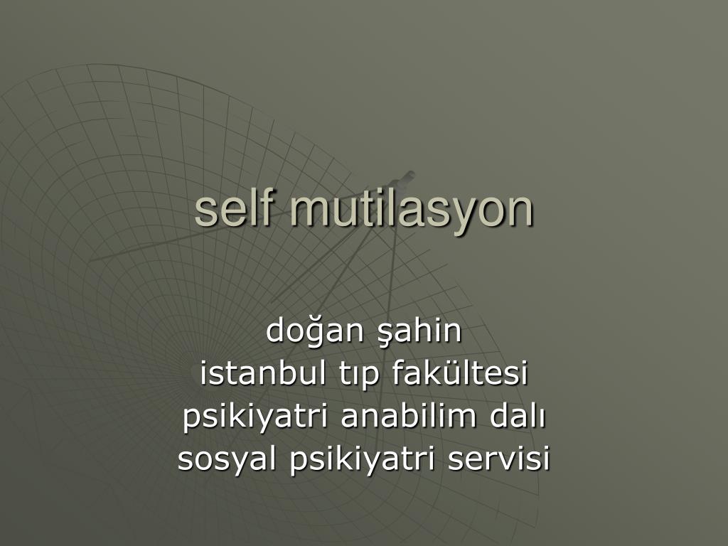 PPT - self mutilasyon PowerPoint Presentation, free download - ID:4555884